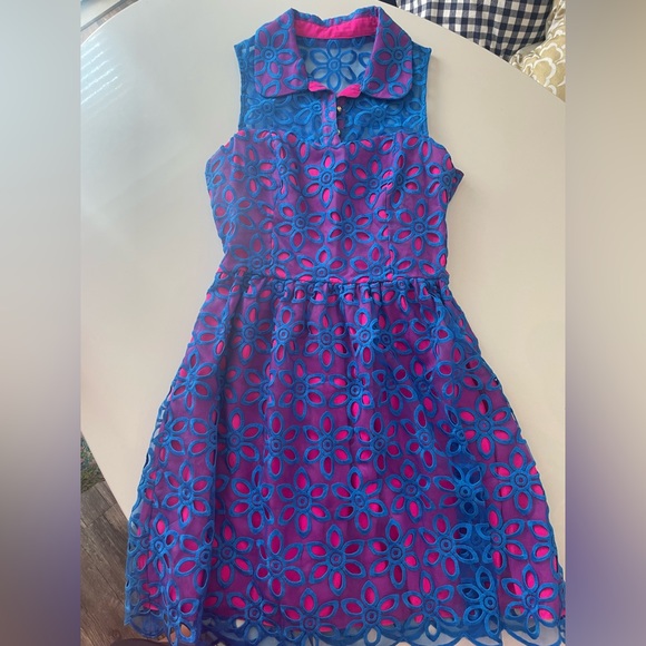 Lilly Pulitzer | Dresses | Lilly Pulitzer Barbie Dailey Floral Eyelet ...